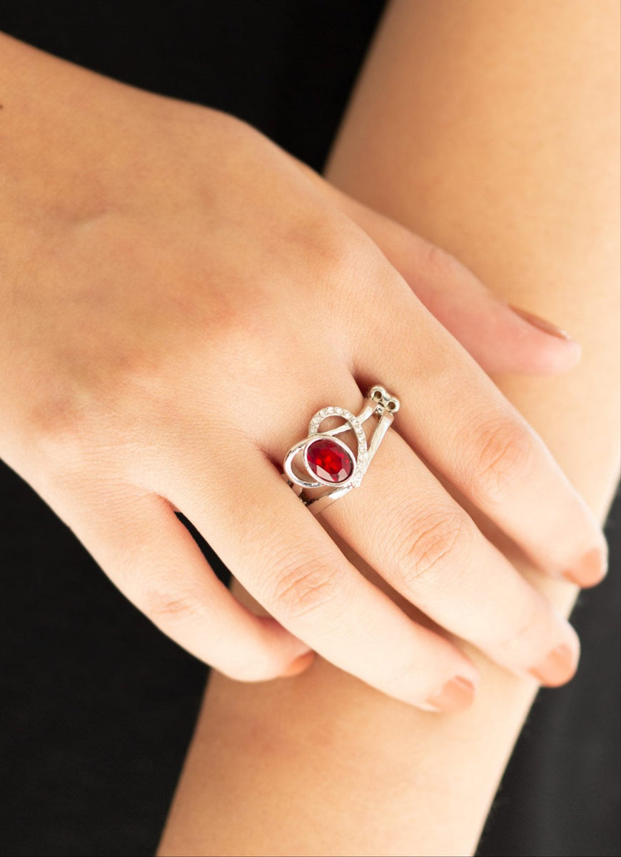 No HEART-Strings Attached Red Ring – Fix Her Crown Collection
